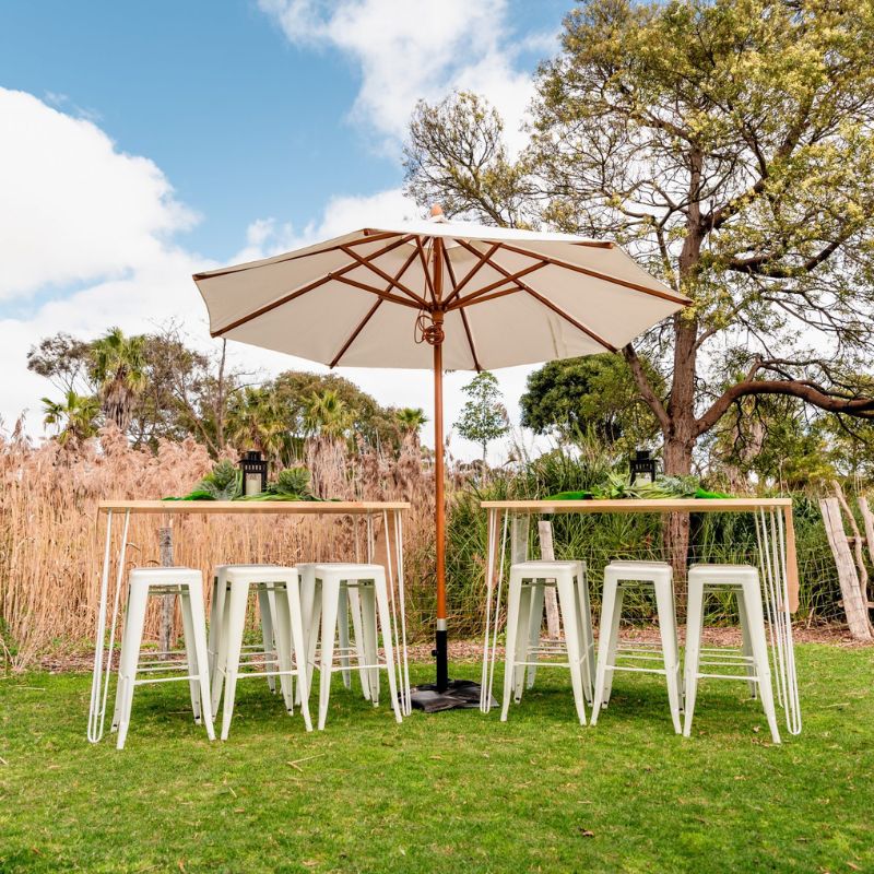 Bar Bench - Timber Hire Melbourne | Feel Good Events