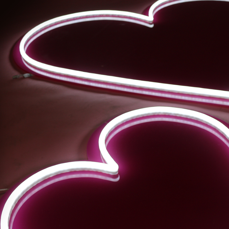 Pink Heart Neon Signs Set Hire Melbourne | Feel Good Events