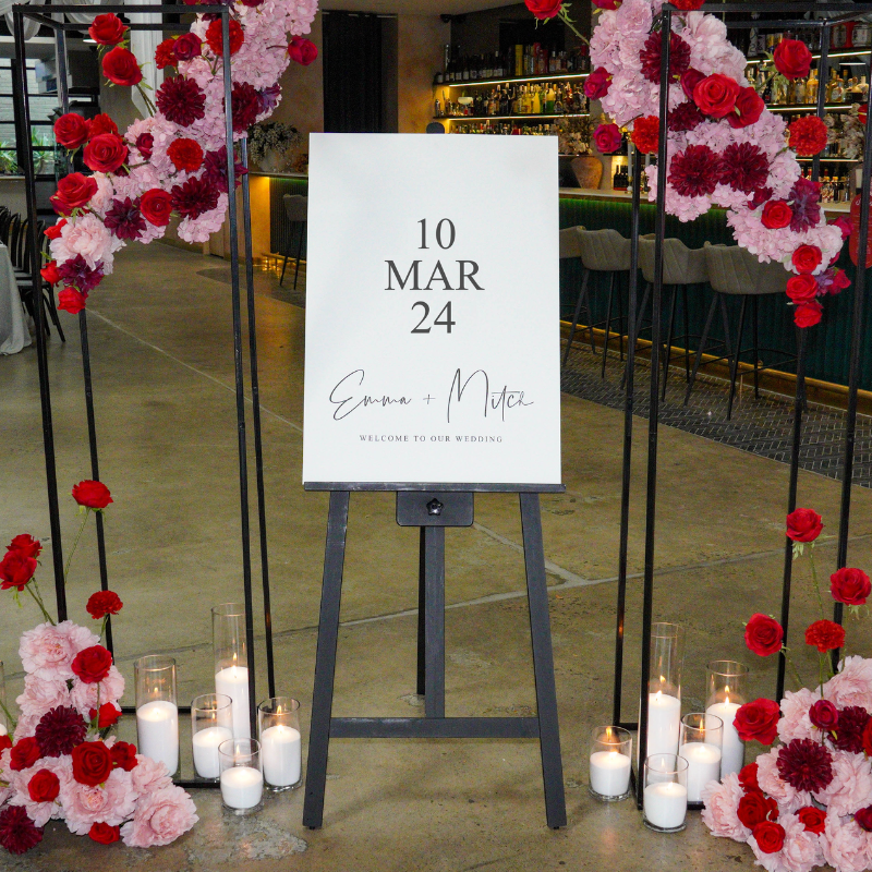 Welcome Sign - Easel Hire Melbourne | Feel Good Events