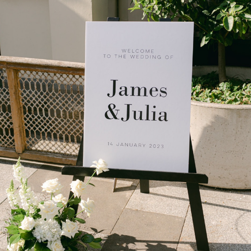 Welcome Sign - Easel Hire Melbourne | Feel Good Events