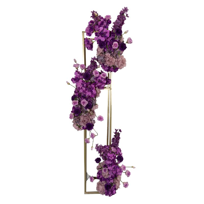 Purple Floral Stand Hire Melbourne | Feel Good Events Hire