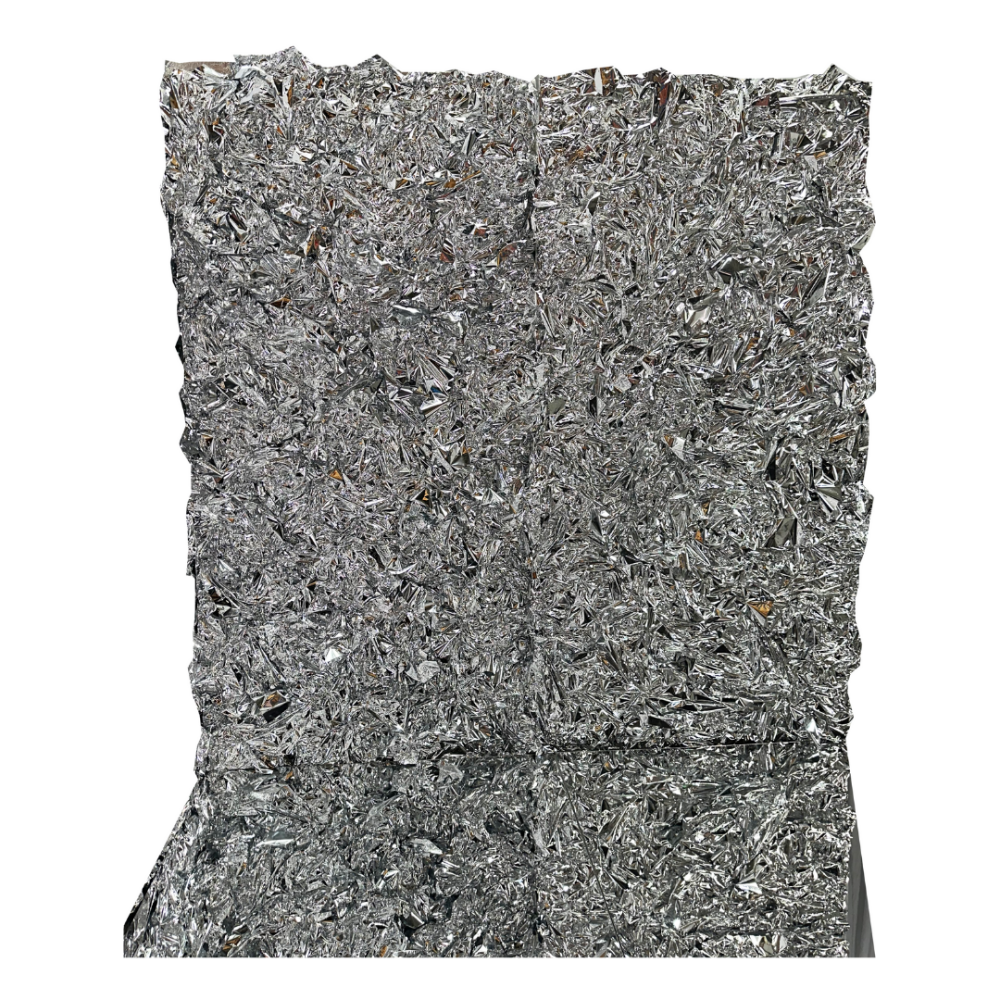 Silver Crinkle Wall Hire Melbourne | Feel Good Events Hire