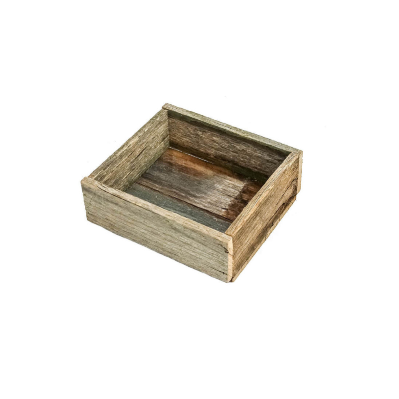 Rustic Shallow Crate Hire Melbourne | Feel Good Events
