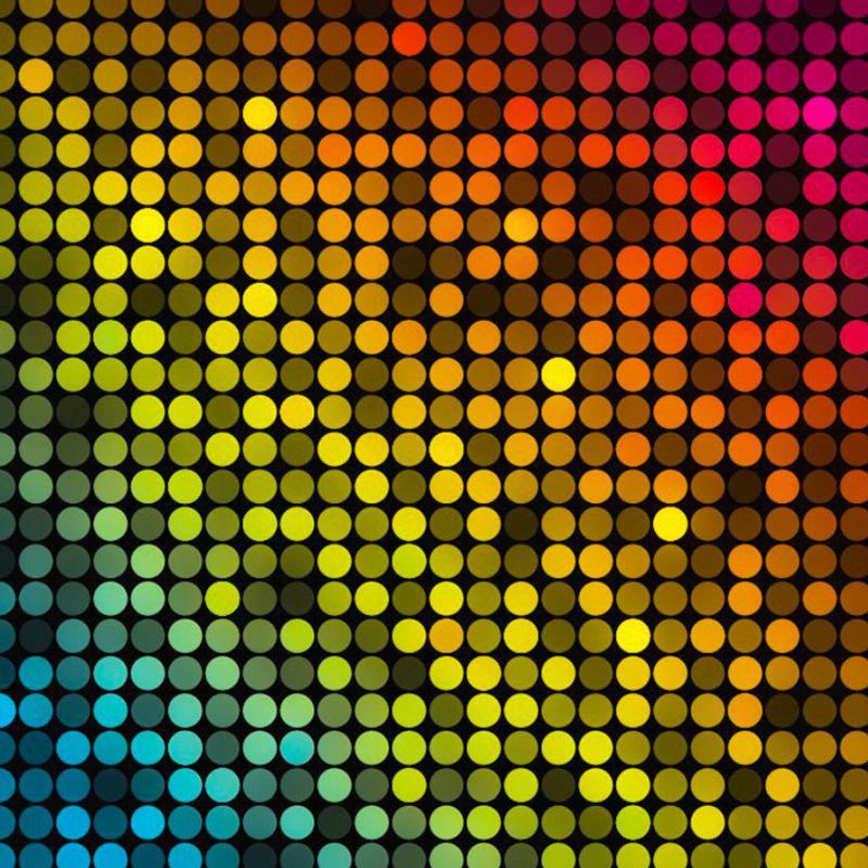Standard Backdrop - Coloured Disco Dots Hire Melbourne | Feel Good Events